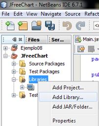 JAVA desde cero: Instalación de JFreeChart